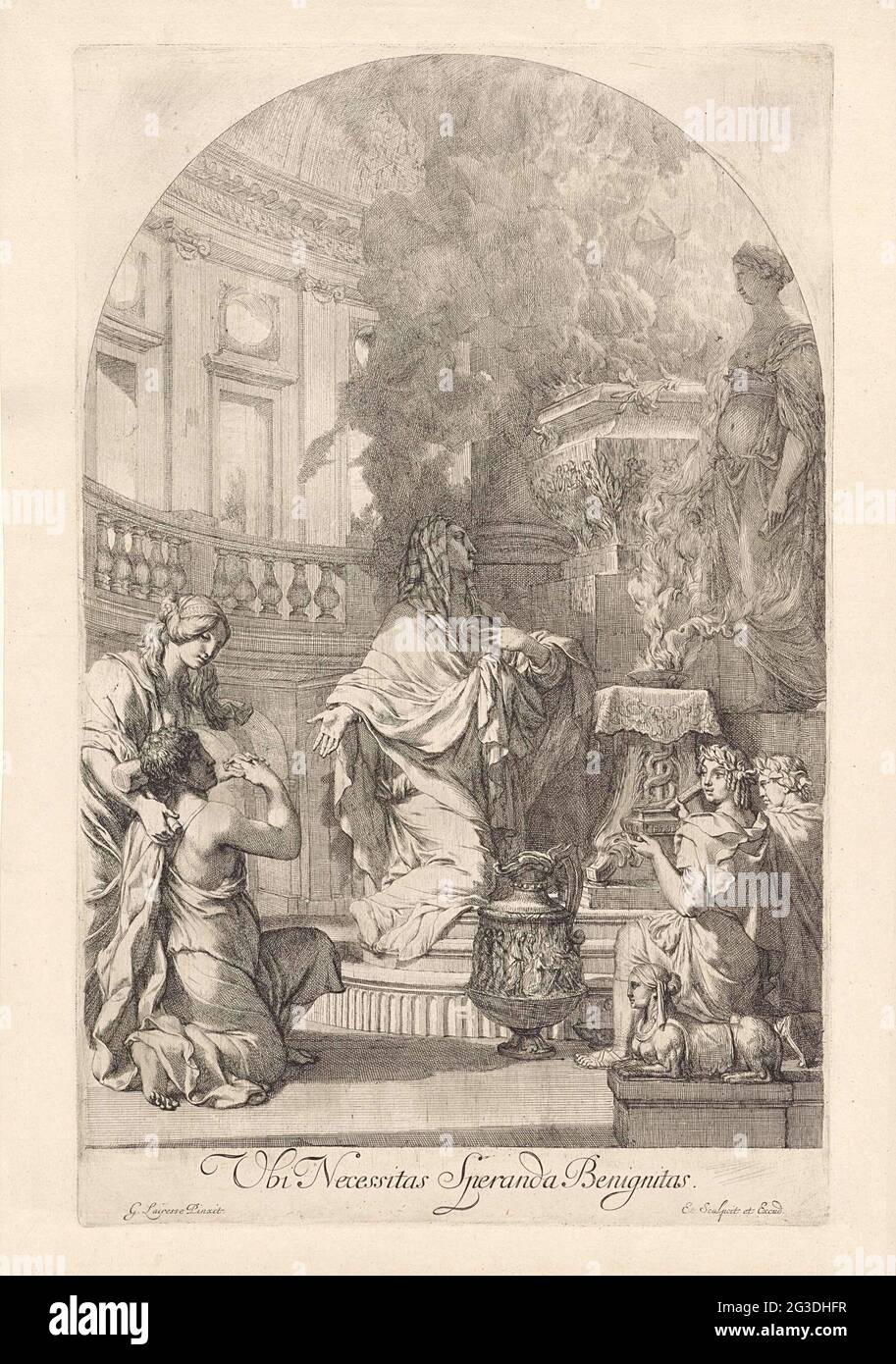 The temple of the virgin and the altar of sacrifice hi-res stock ...