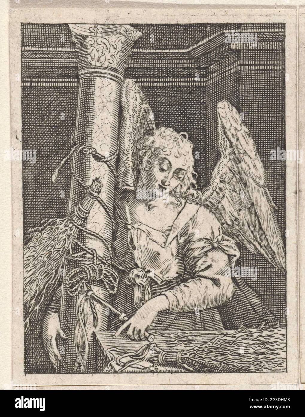 Angel with the column, rod and whip Stock Photo - Alamy