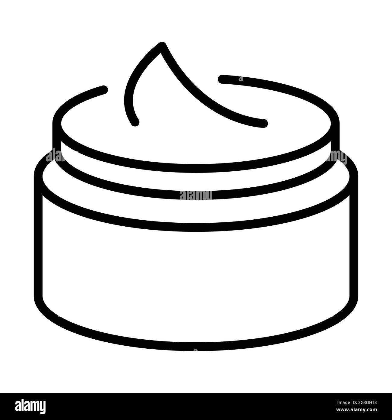 cosmetic cream outline icon vector for graphic design, logo, web site ...