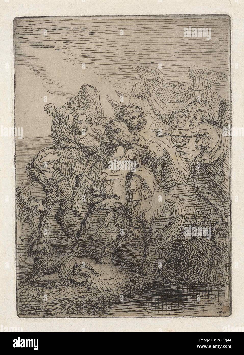 Macbeth and Banquo meet the three witches Stock Photo - Alamy