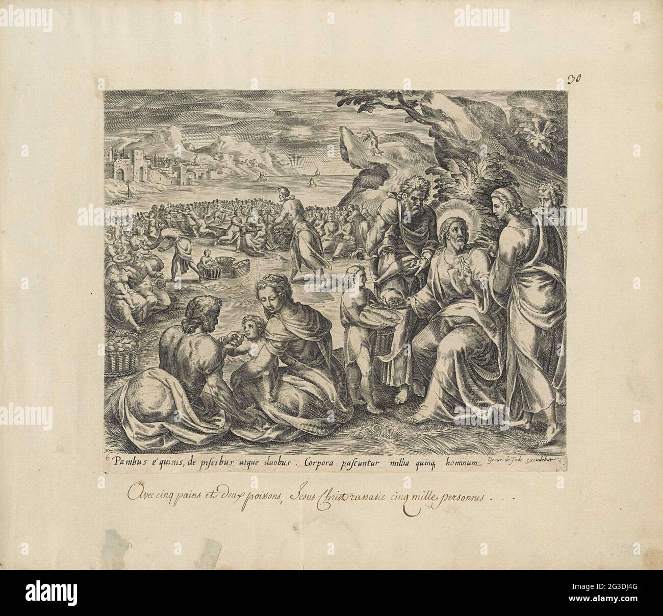 Multiplication of the loaves and the fish; Miracles of Christ ...