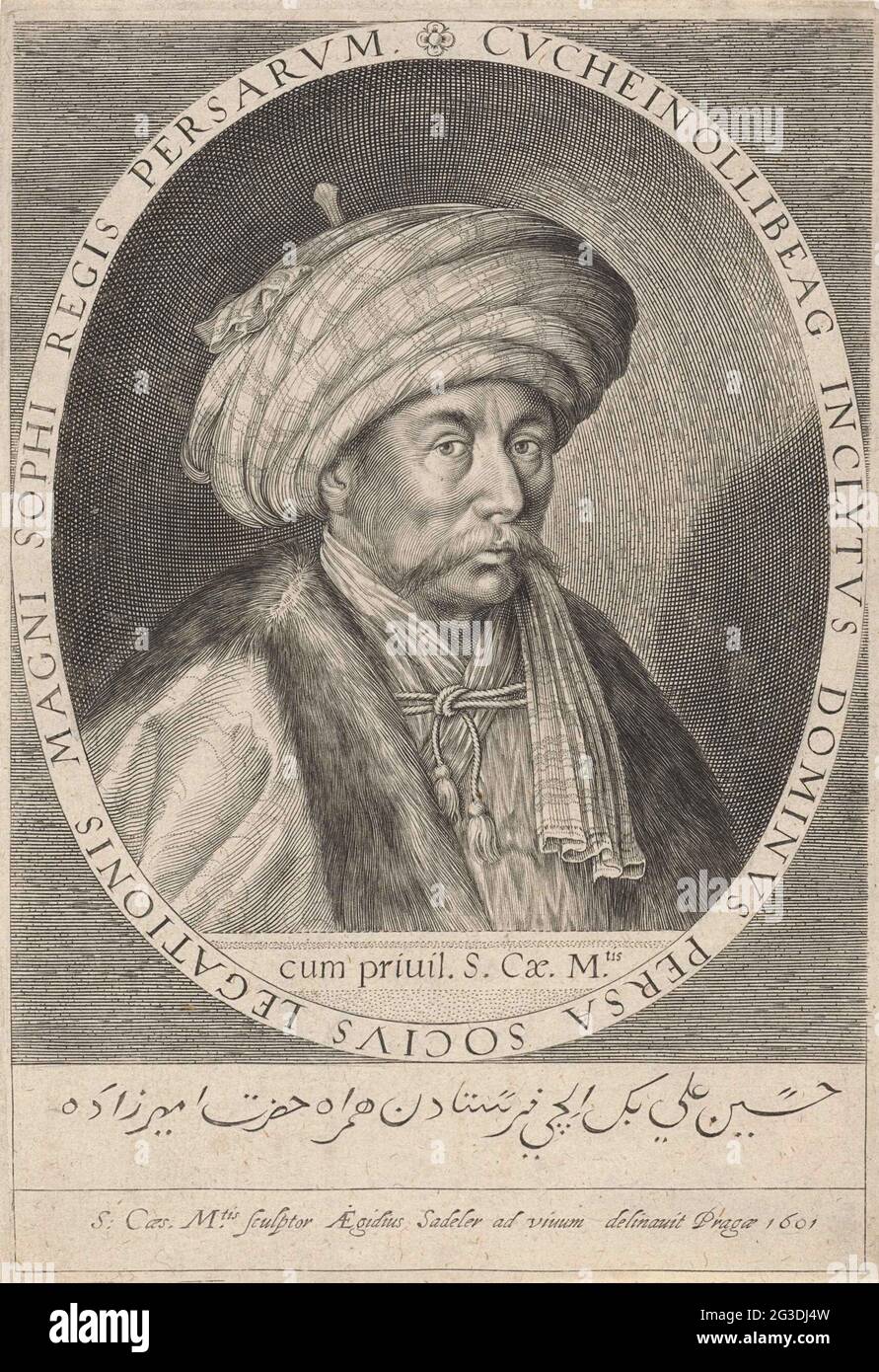 Portrait of Hussein-Ali Bey. Hussein-Ali Bey, the Persian ambassador in ...