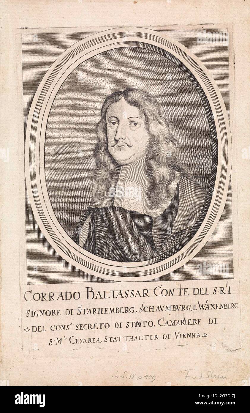 Portrait of Konrad Baltasar from Starhemberg. Portrait of Konrad ...