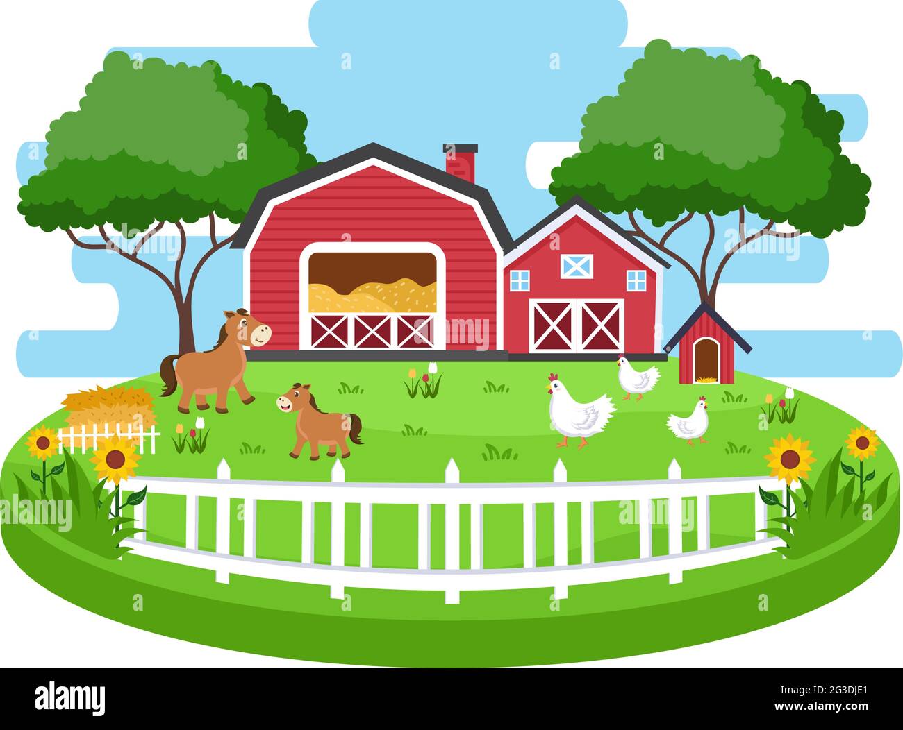 Cute Barn Clipart