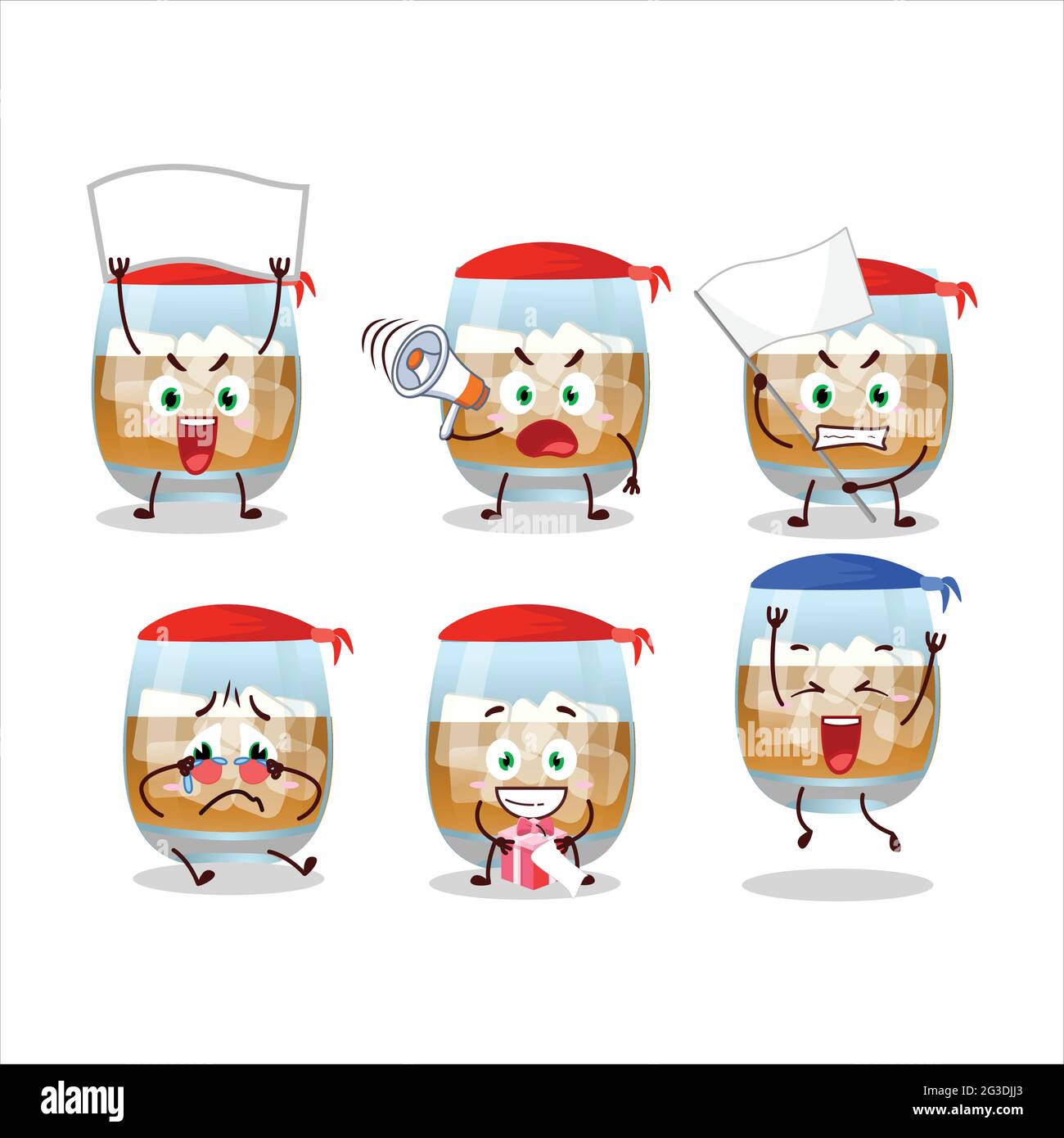 Mascot design style of rum drink character as an attractive supporter ...