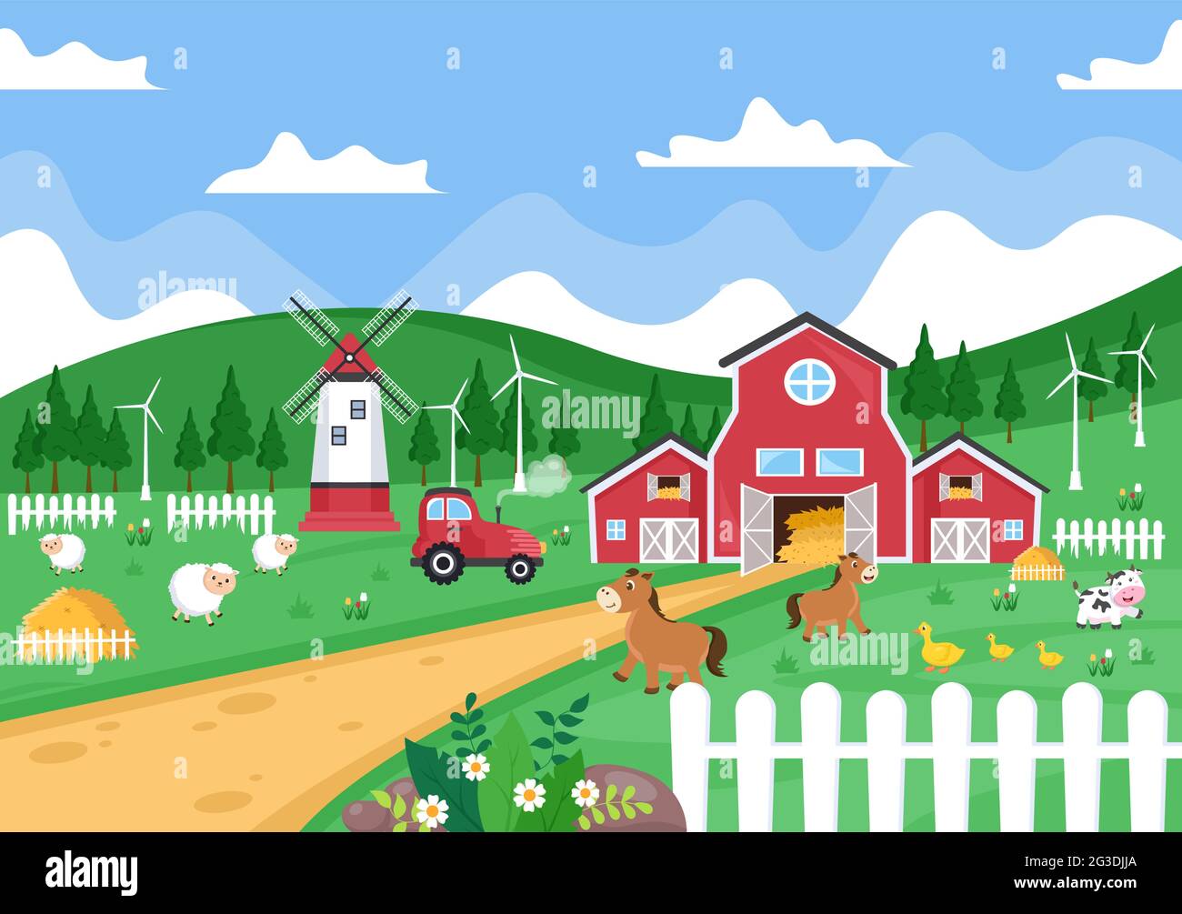 Free Cartoon Farm Animals
