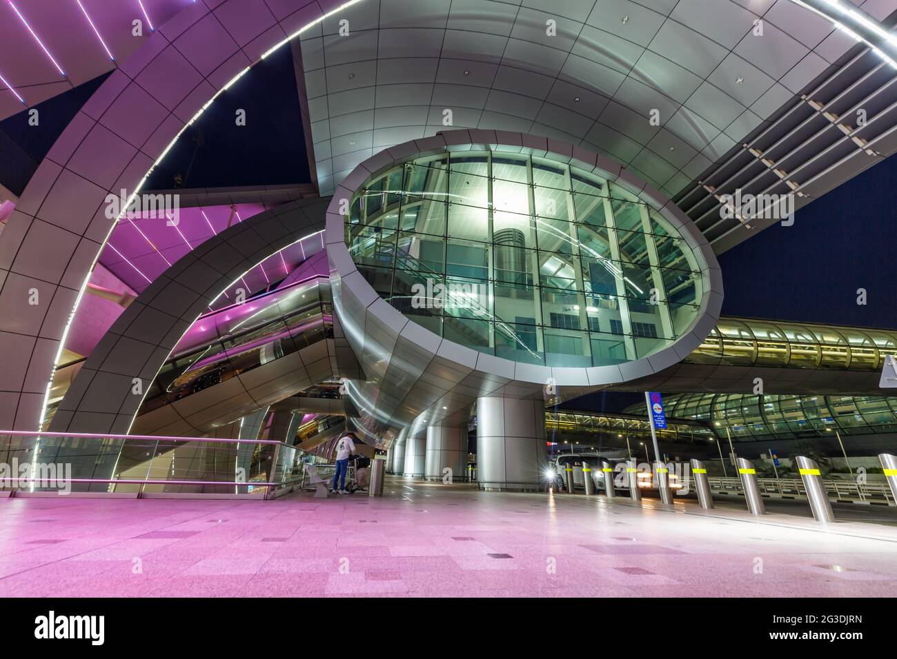 Dubai, United Arab Emirates - May 22, 2021: Terminal 3 at Dubai airport ...