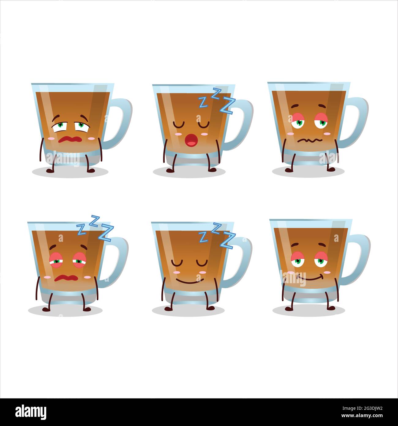 Cartoon character of shaah hawash with sleepy expression. Vector ...