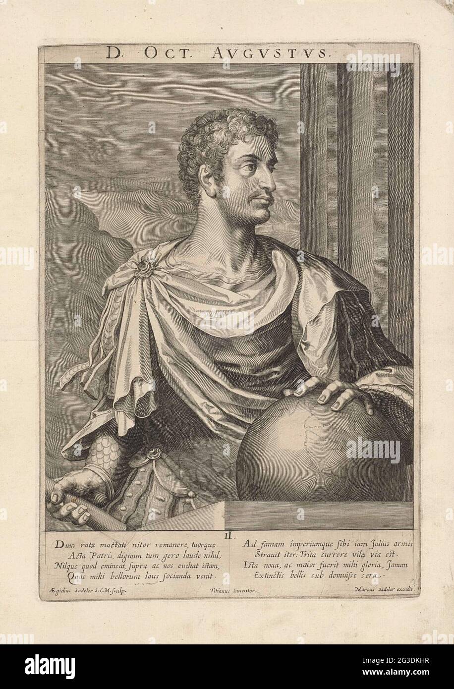 Portrait of emperor Augustus; Roman emperors Stock Photo - Alamy