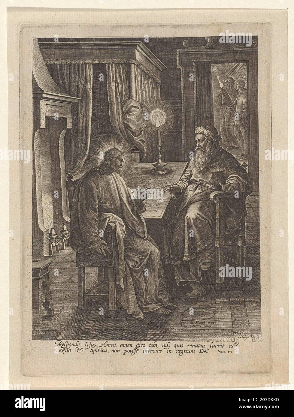Conversation with Nikodemus. The Pharisee Nikodemus is in conversation ...