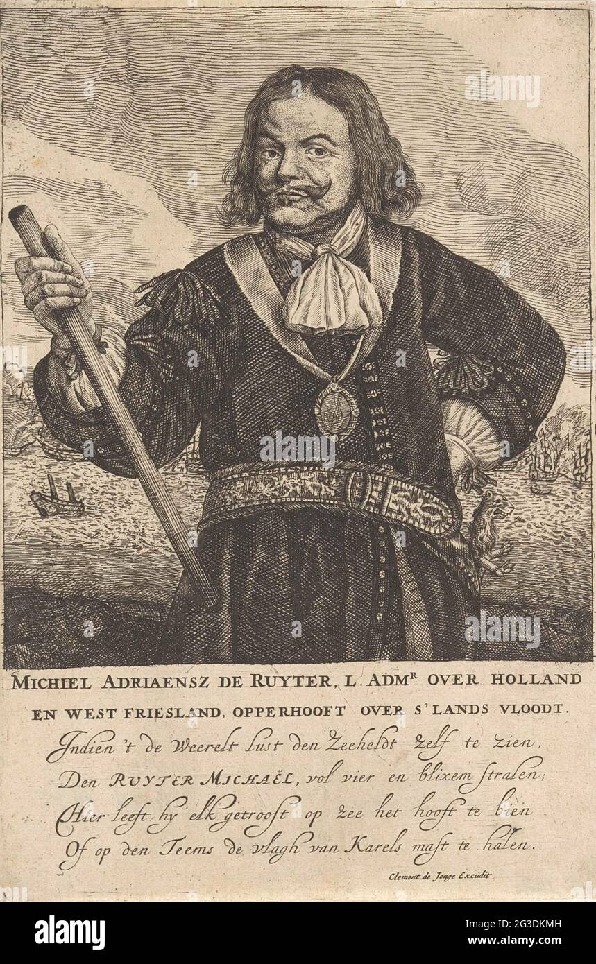 Portrait of Michiel Adriaansz. De Ruyter. Portrait of Adriaanz Admiral ...