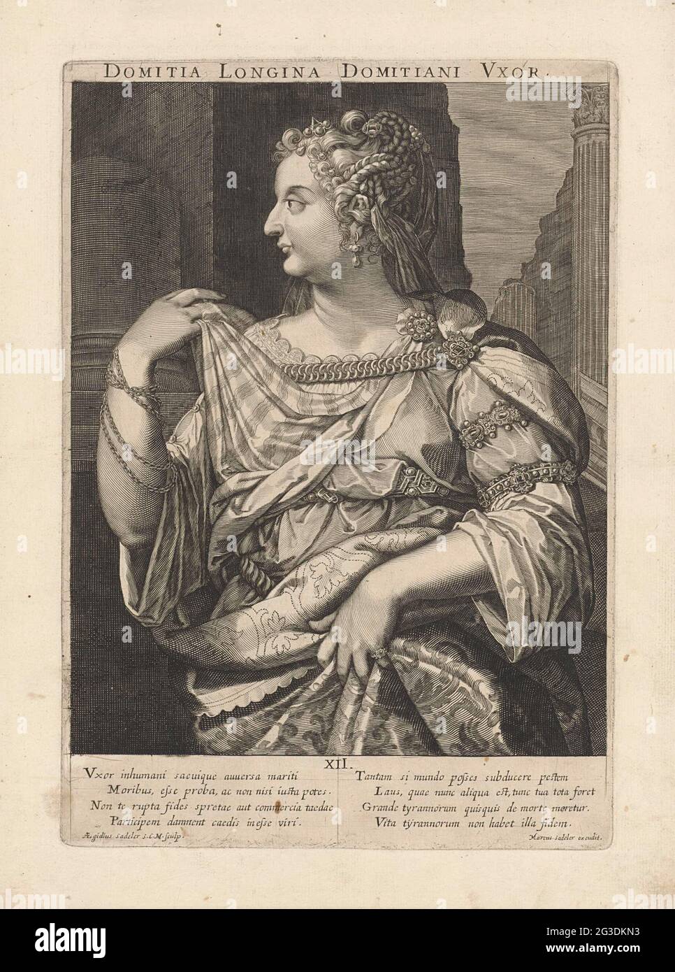 Portrait of Empress Domitia Longina; Famous Roman women. Domitia ...