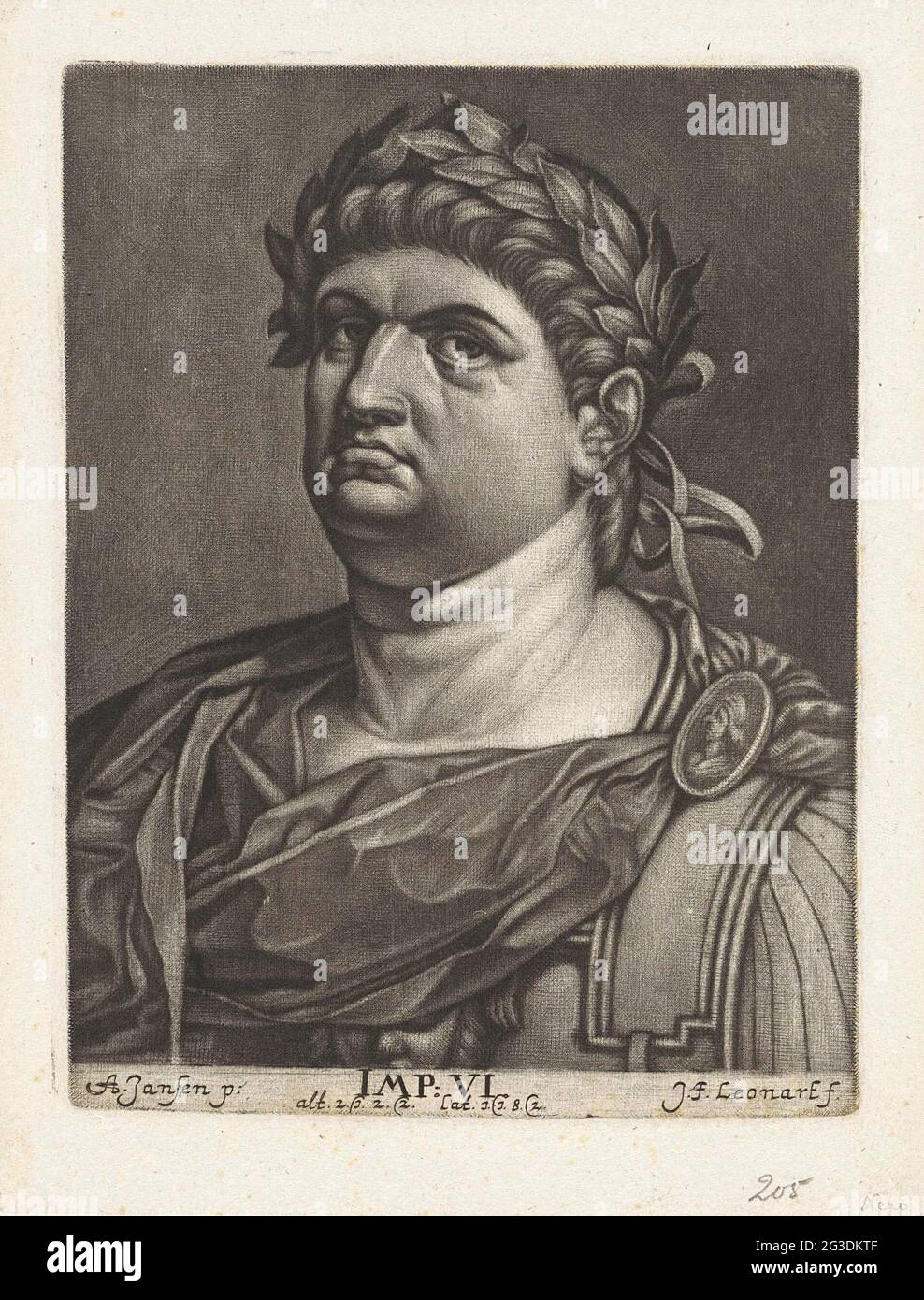Portrait of emperor Nero; Imp. VI; Roman emperors Stock Photo - Alamy