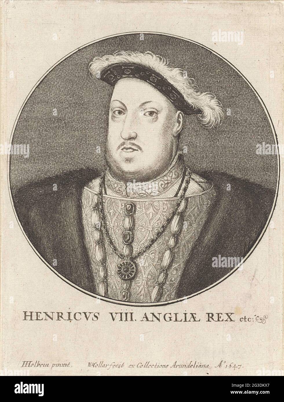 Portrait of Hendrik VIII, king of England and Ireland Stock Photo - Alamy
