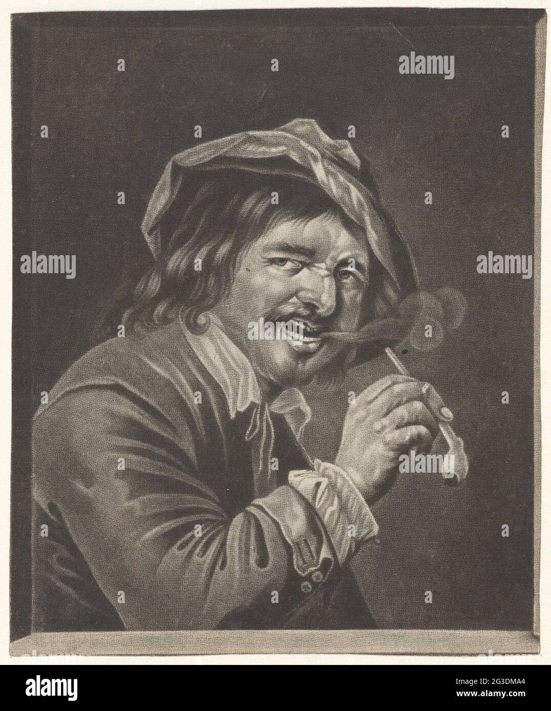 Man with a pipe (the smell). The sense of sense. A man smokes a pipe ...