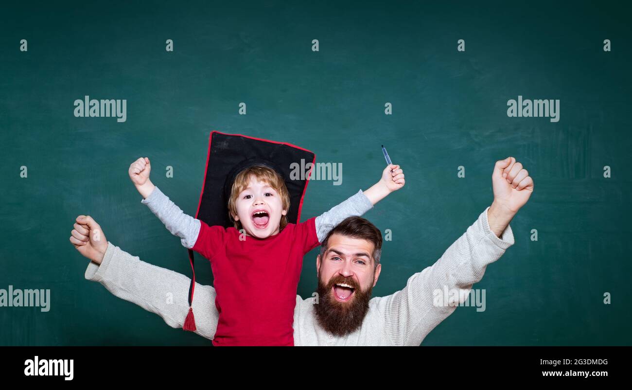 Hooray. Concept of education and teaching. Elementary school teacher ...