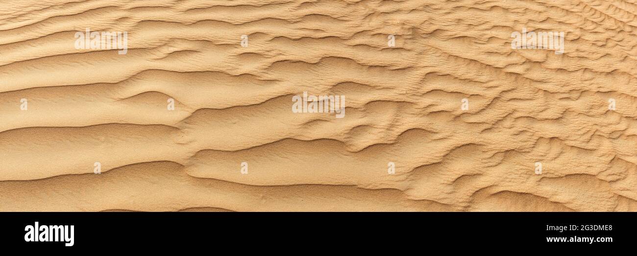 Dubai desert sand panorama in United Arab Emirates landscape Stock ...