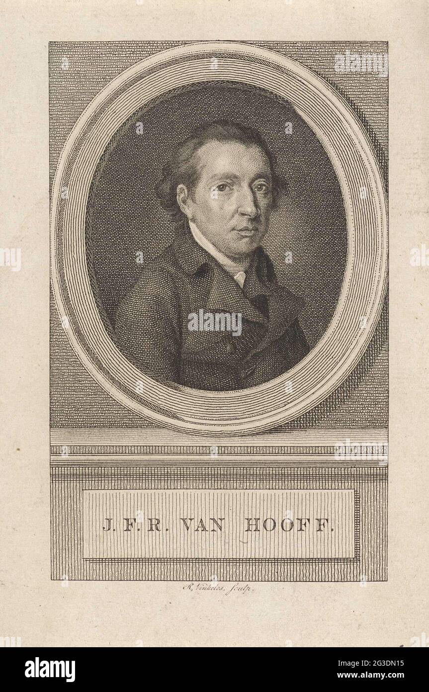 Portrait of Johan Frederik Rudolph van Hooff. Portrait of the Johan ...