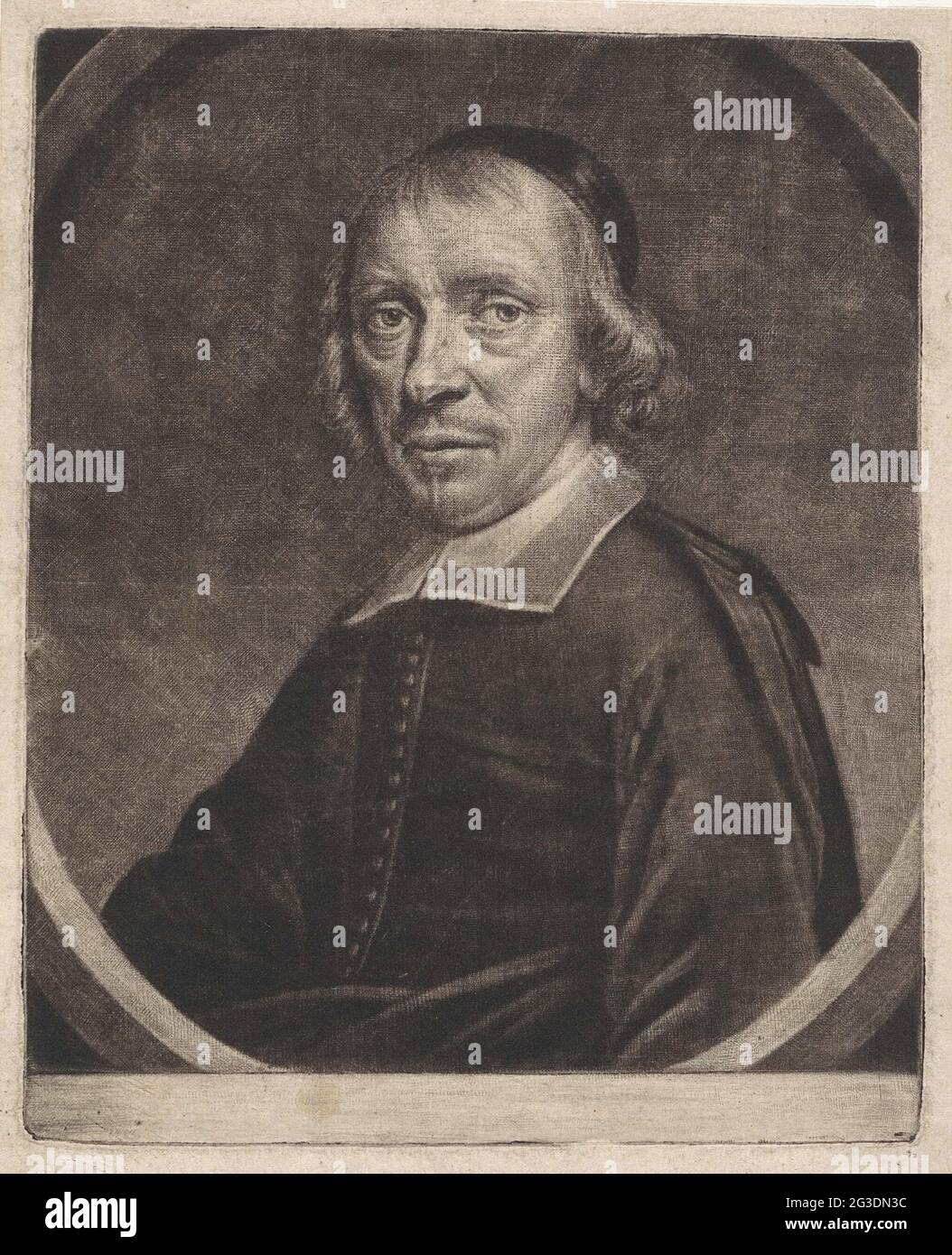 Portrait of Johannes Goethals. Johannes Goethals, Court Pastor of Prins ...