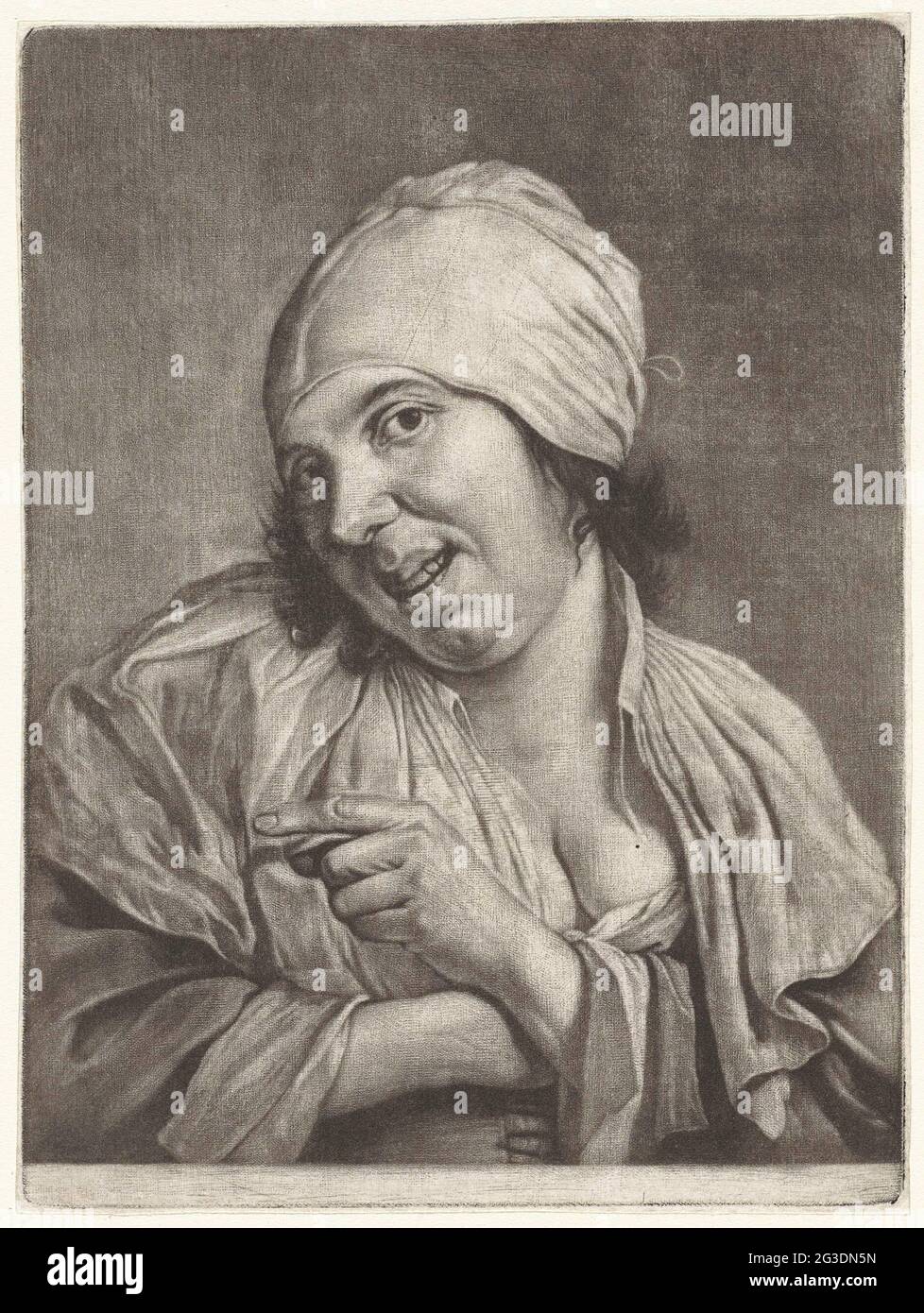 Smiling woman (face); The five senses. The sense face. A smiling woman ...