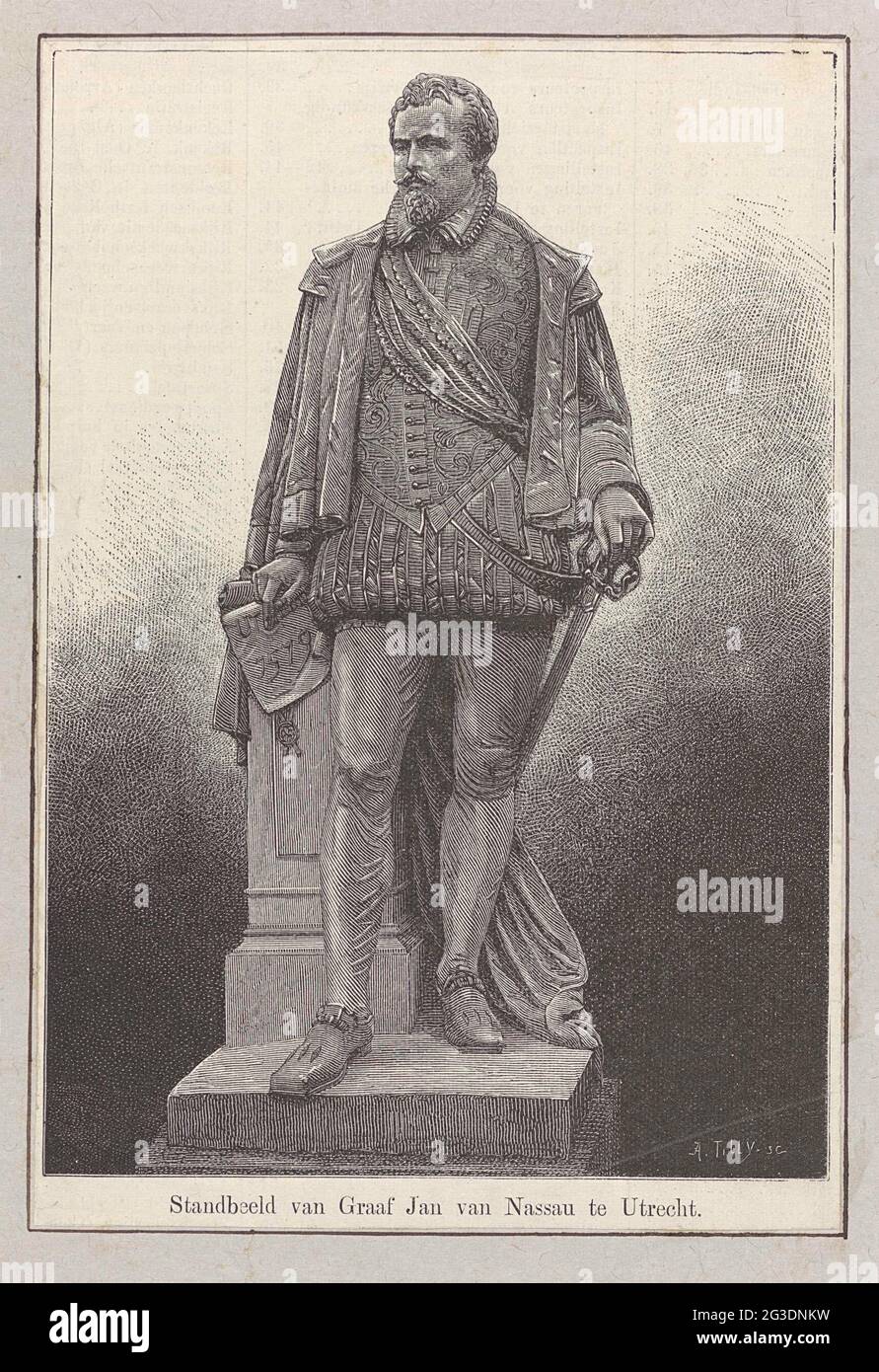 Statue of Johan VI, Count of Nassau-Dillenburg, at the Domplein in ...