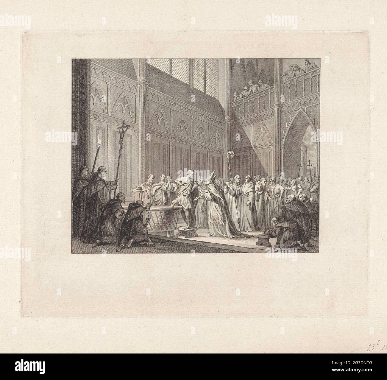 Radbod does not baptize, 719. Radbod, King of Frisians, refuses to be ...