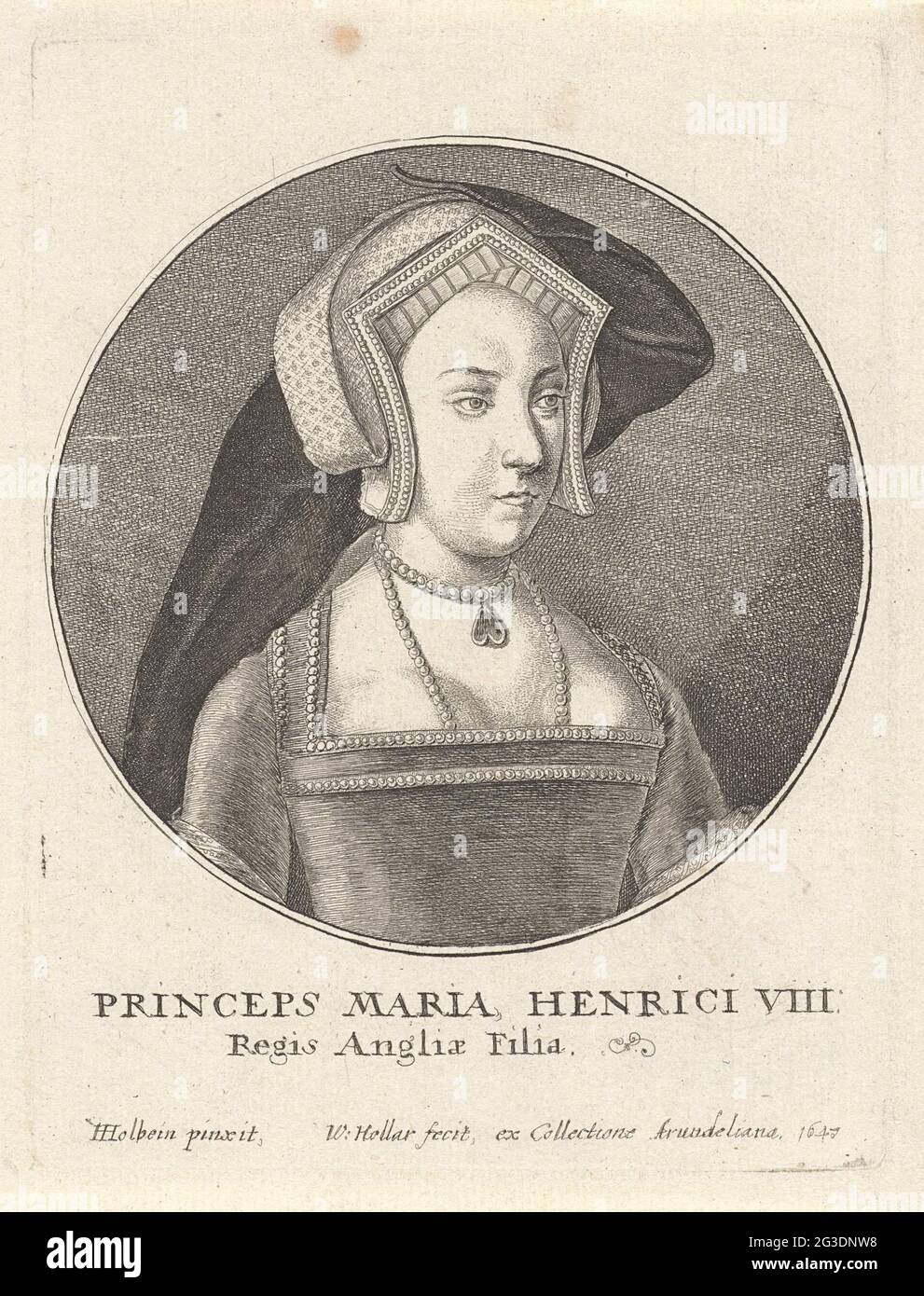 Portrait of Maria Tudor, Queen of England Stock Photo - Alamy