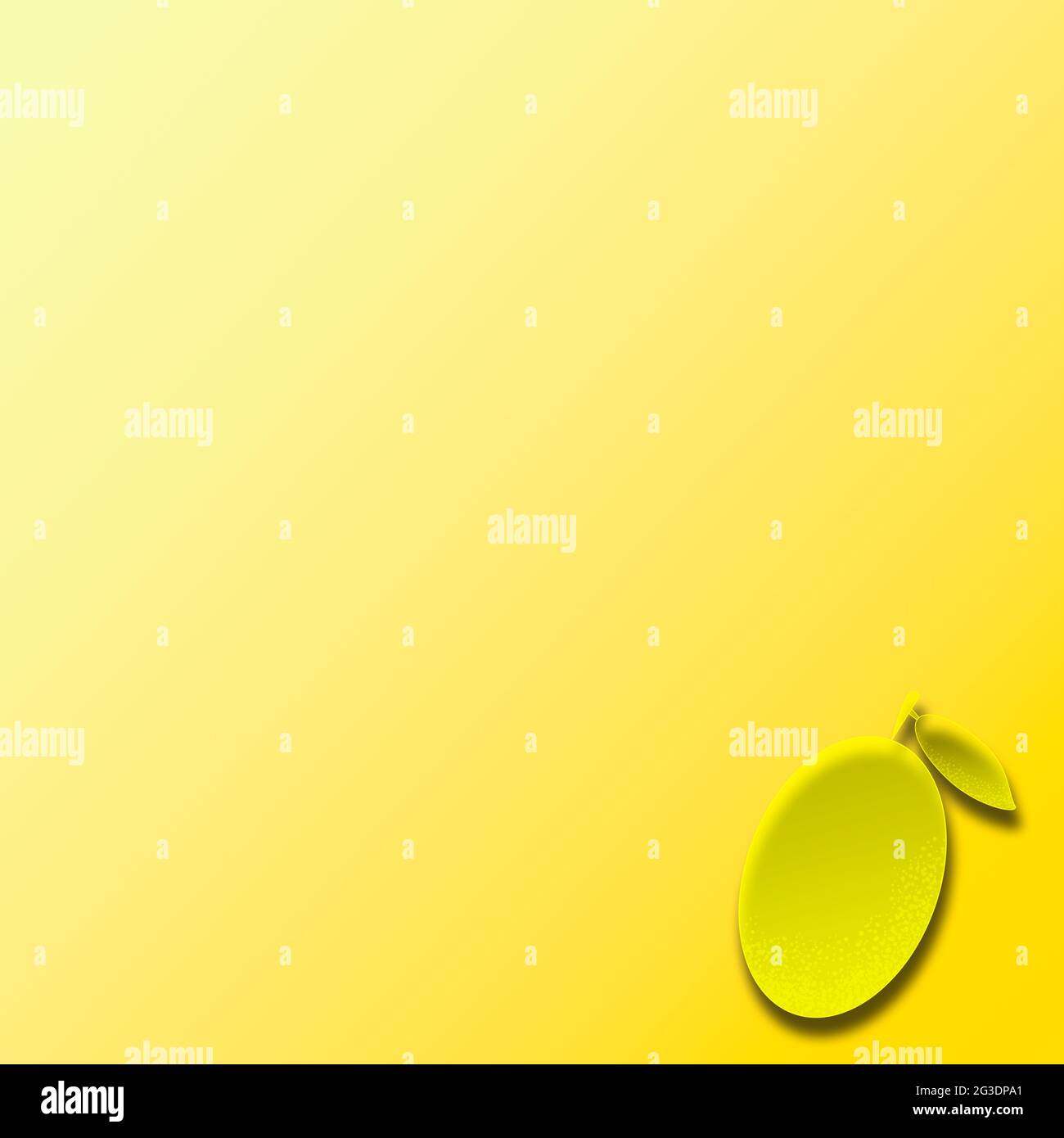 Optimism celebration. Yellow plum with grunge effect on background with ...