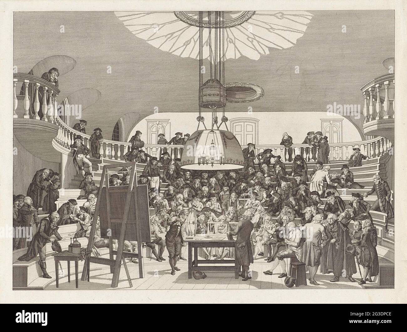 Hall of Physics in Felix Meritis, 1789; Four rooms in Felix Meritis ...
