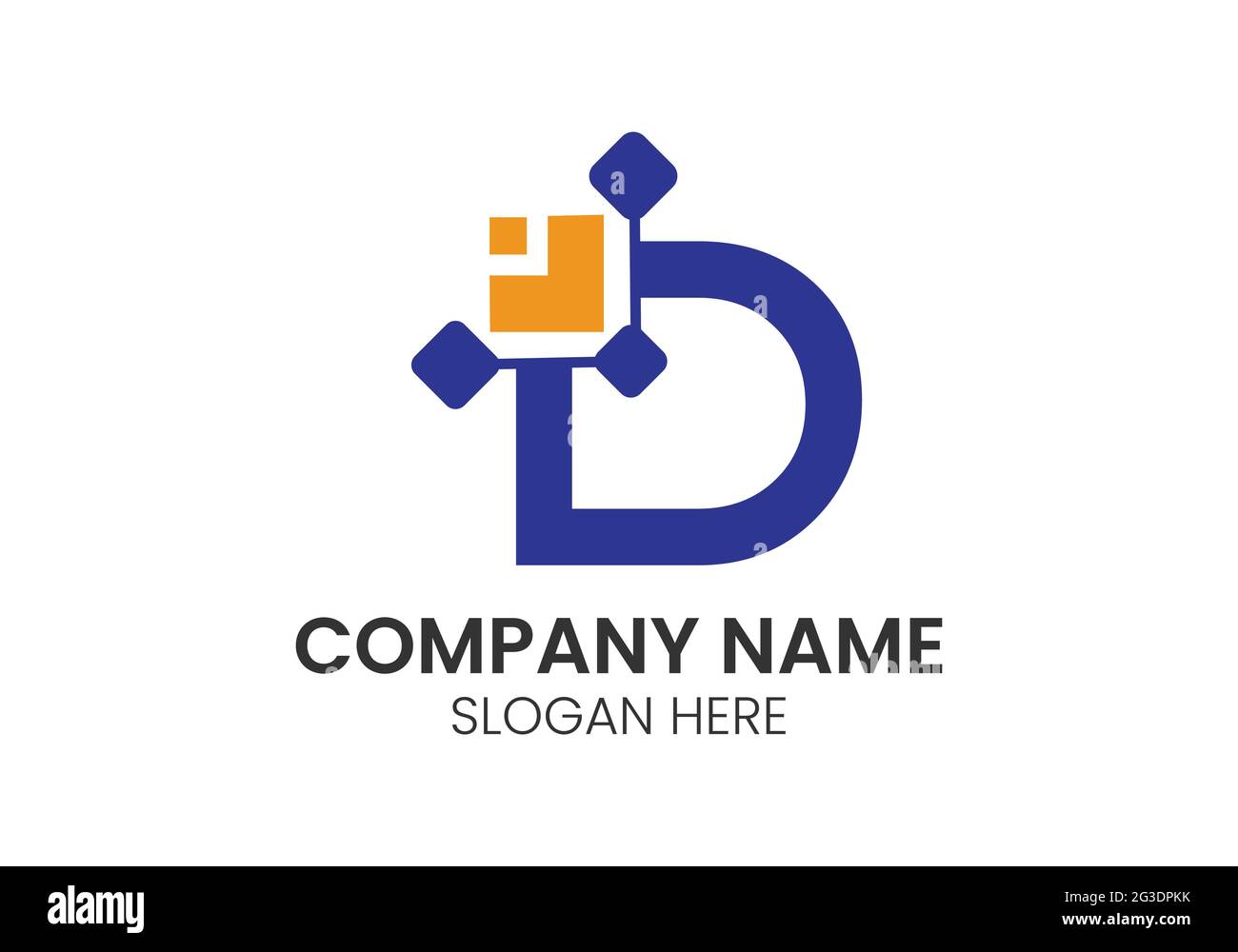 Modern eye-catching high-tech electronics and computer-related logo ...