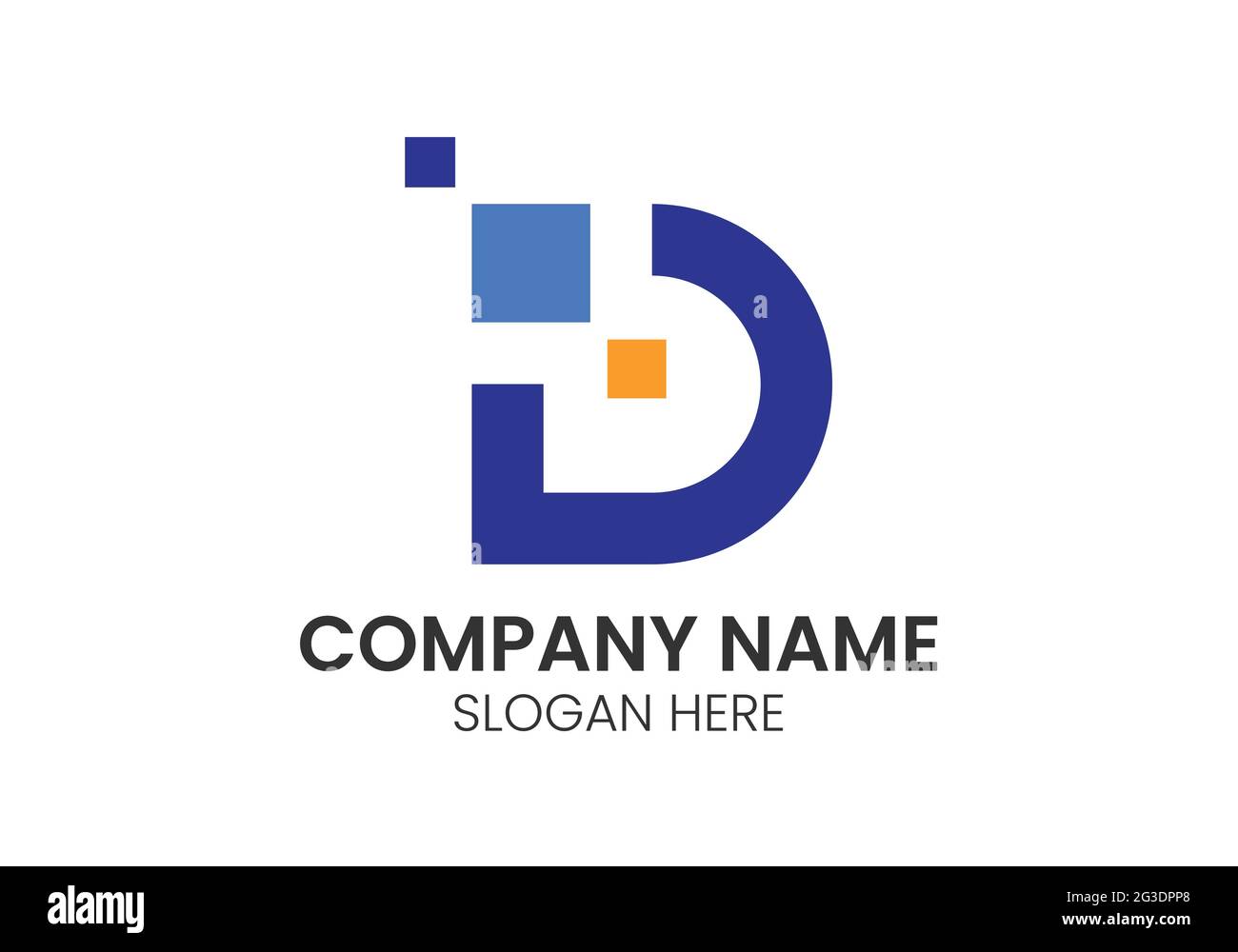 Modern eye-catching high-tech electronics and computer-related logo ...