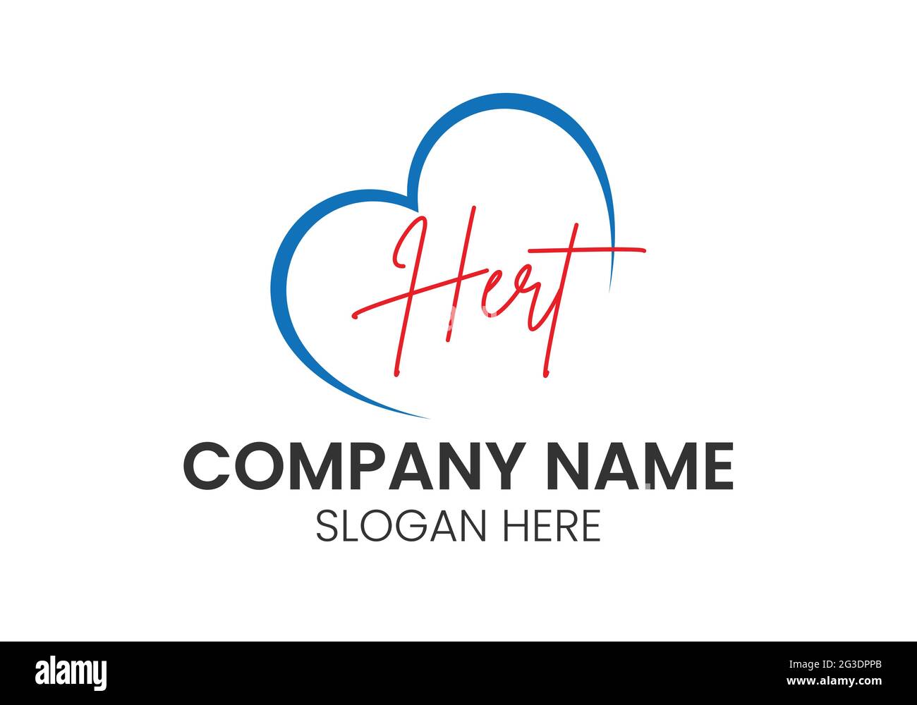 Abstract heart logo combination. Premium love logotype design template ...