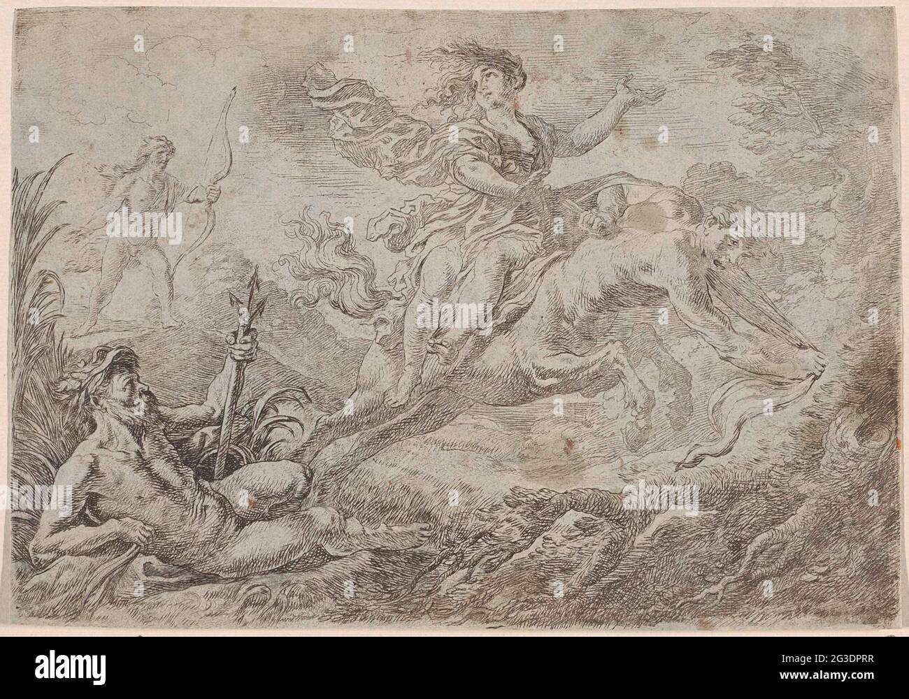 Hercules and deianira came to a river where the hi-res stock ...