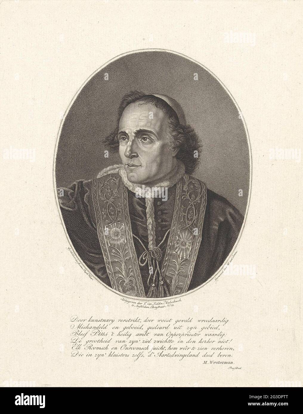 Portrait of Pope Pius VII Stock Photo - Alamy
