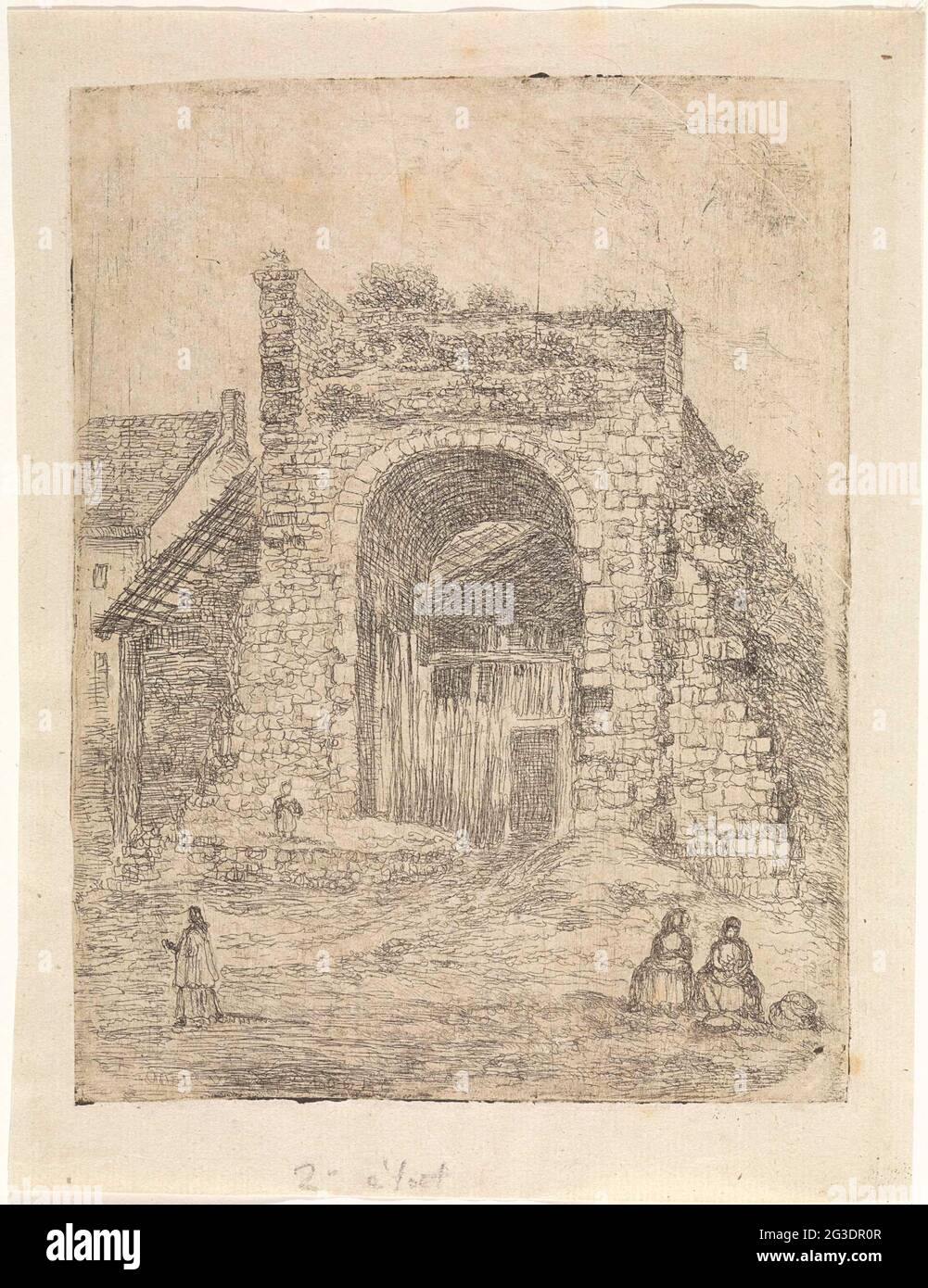 Ruin of a gate Stock Photo - Alamy