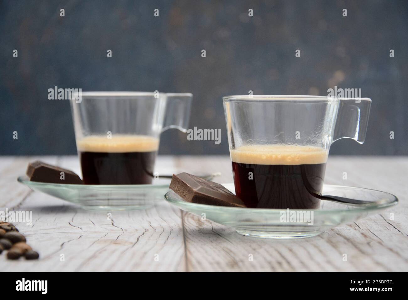 Two glass espresso cups hi-res stock photography and images - Alamy