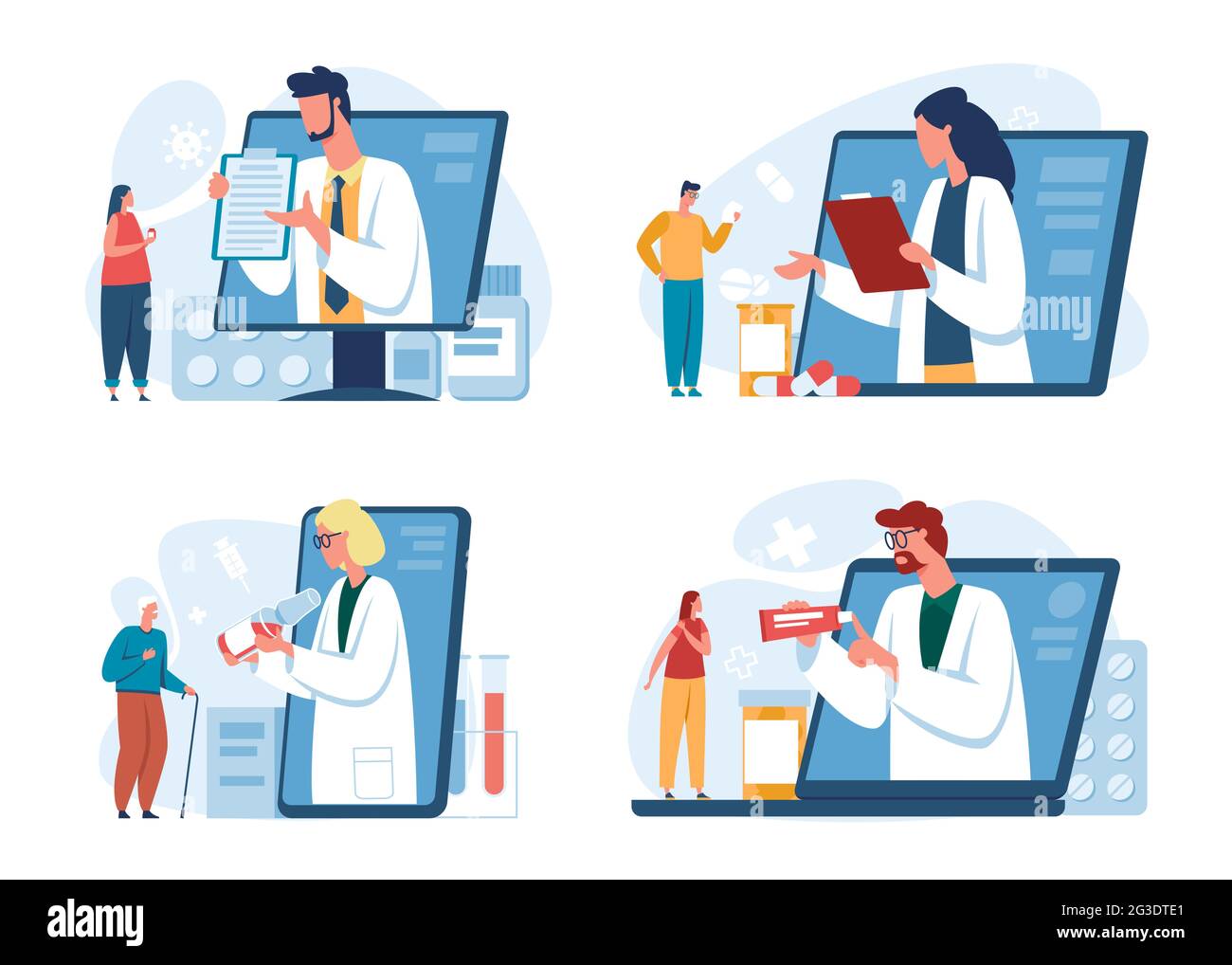 Prescribing prescription Stock Vector Images - Alamy