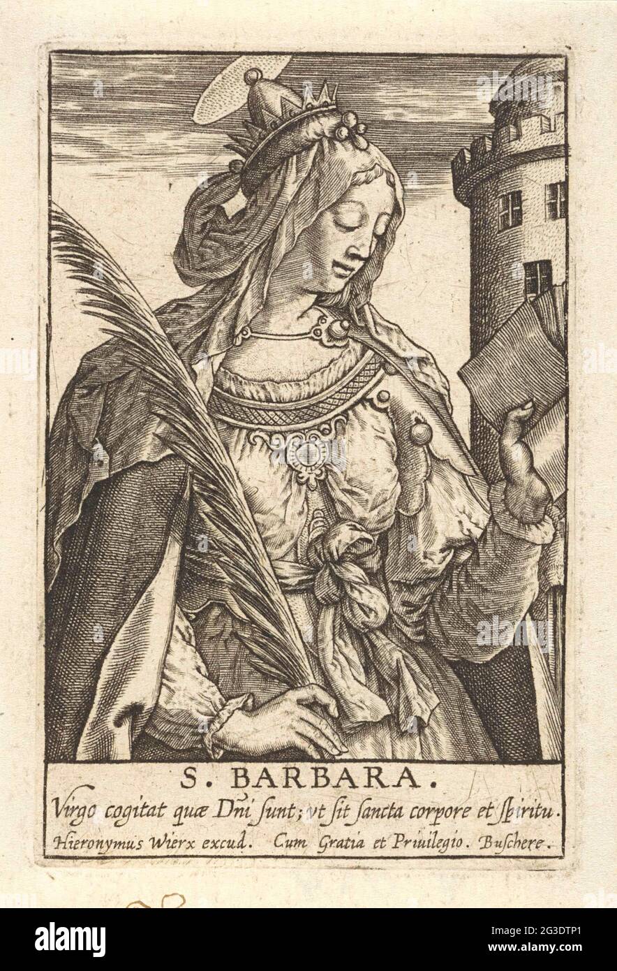 H. Barbara; S. Barbara. The Holy Barbara, in her one hand, she holds a ...