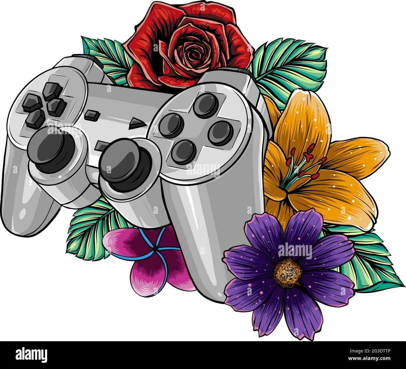 Roses Technology Stock Vector Images - Alamy