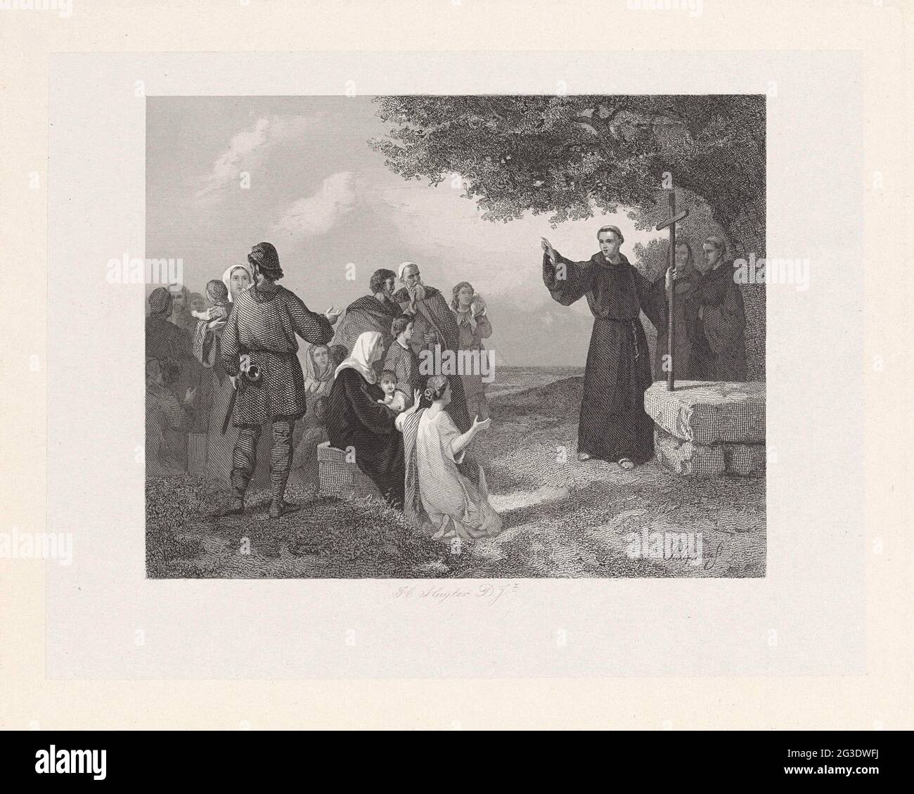 Monk spreads christianity hi-res stock photography and images - Alamy