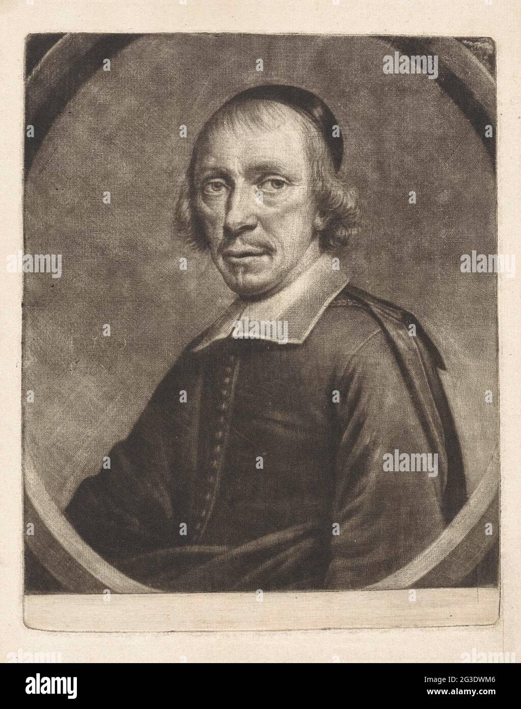 Portrait of Johannes Goethals. Johannes Goethals, Court Pastor of Prins ...