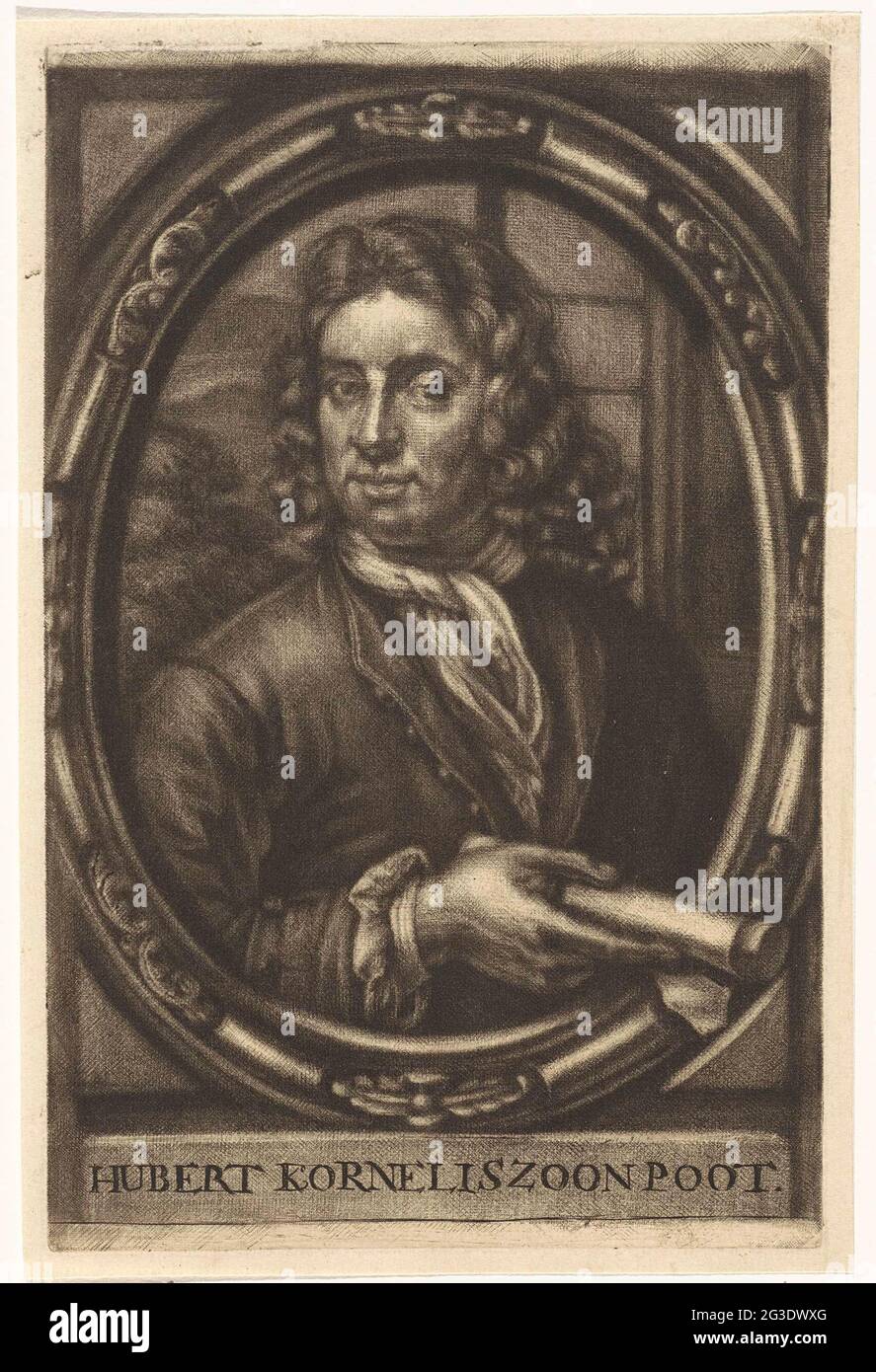Portrait of Hubert Korneliszoon Poot. De Boer and Poet Hubert ...