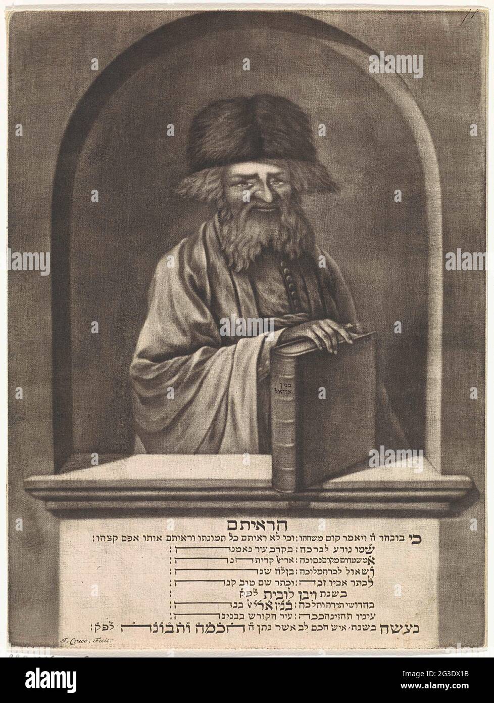 Portrait of Saul Ben Aryeh Loeb Loewenstamm; Portrait of a Jewish ...