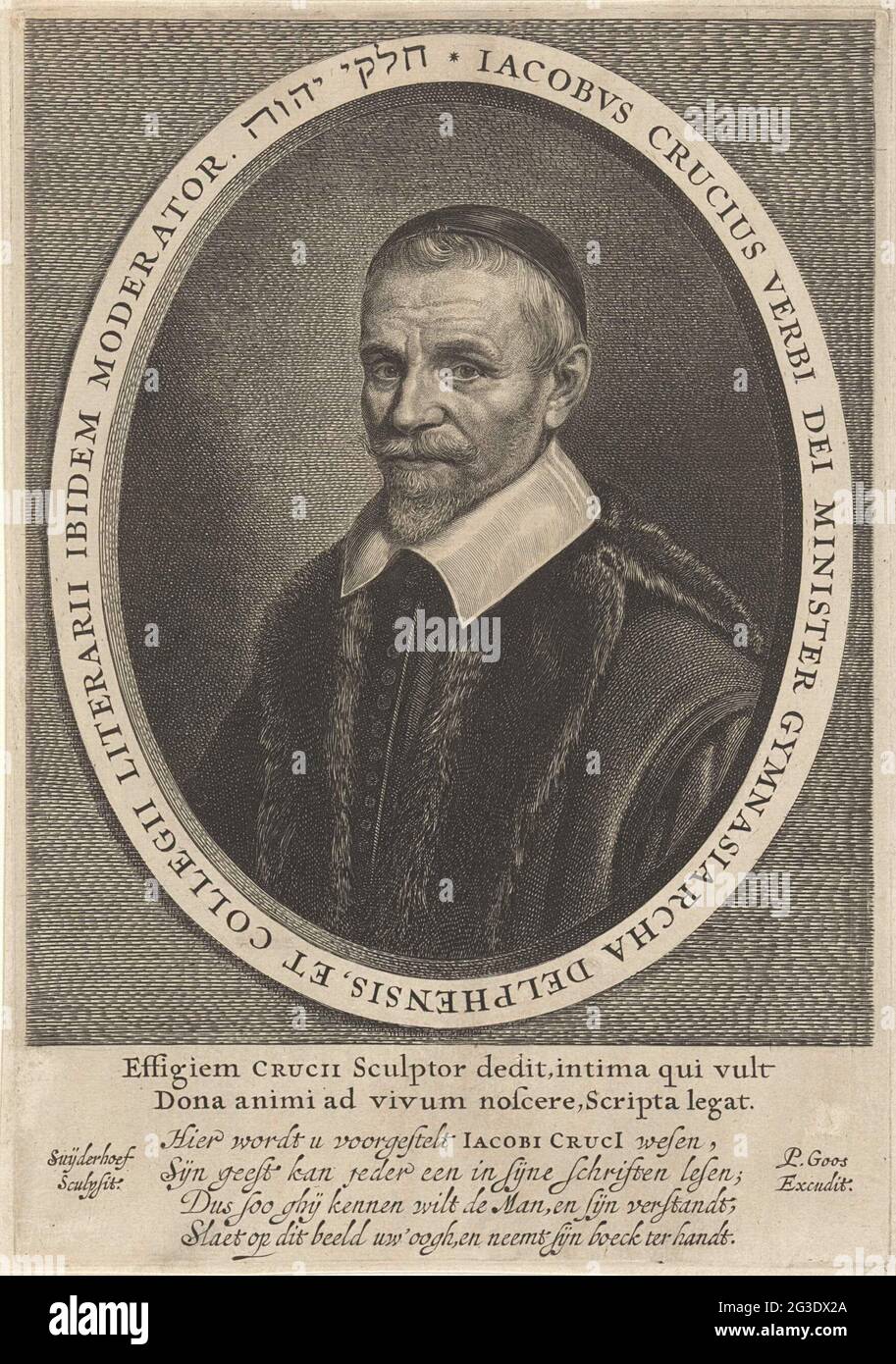 Portrait of Jacobus Crucius. Portrait of Jacobus Crucius, Rector of ...