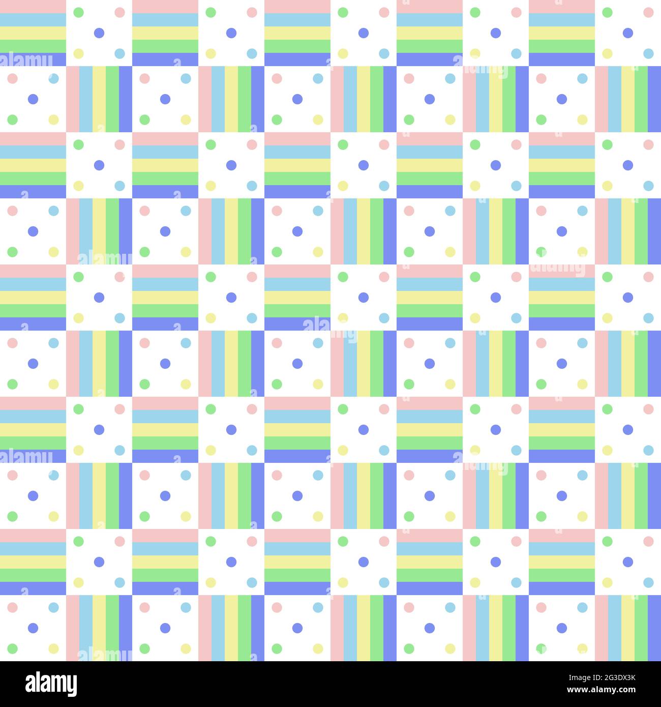 cute square pastel seamless pattern background vector, best for for ...