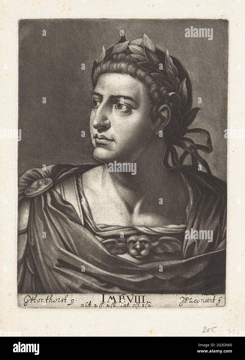 Portrait of emperor Othho; Imp. VIII; Roman emperors Stock Photo - Alamy