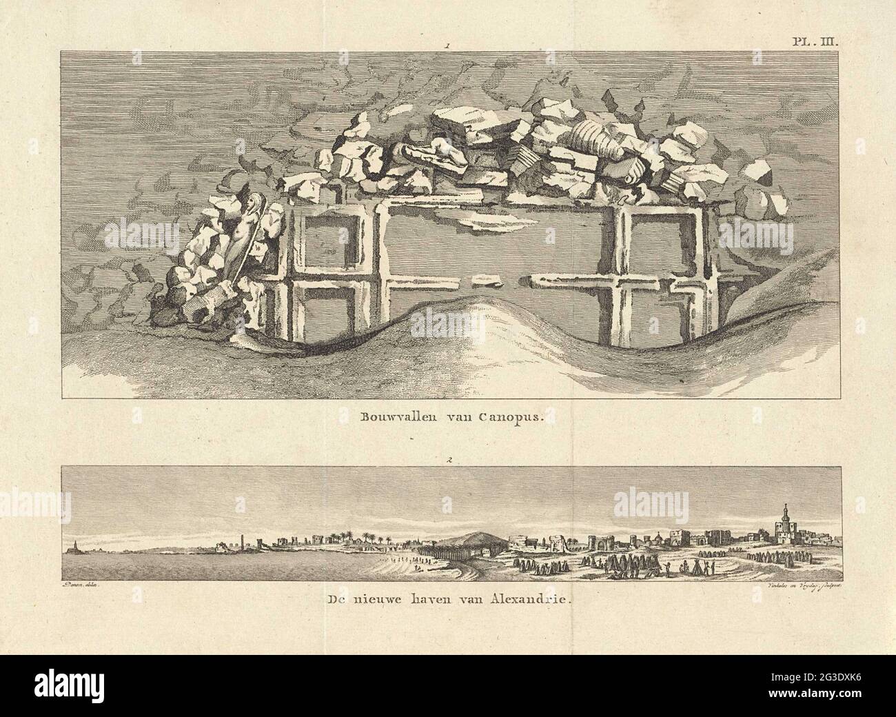 Ruin of Canopus and Port of Alexandria; Construction of canopus / the ...