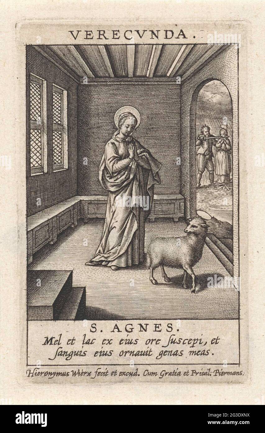 Saint agnes with her lamb hi-res stock photography and images - Alamy