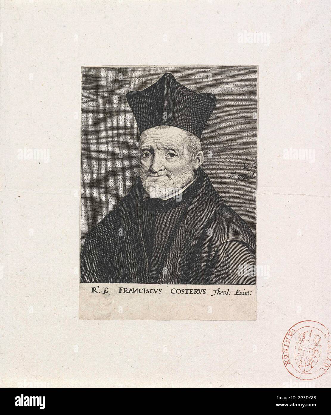 Portrait of Franciscus Costerus. Portrait of the Catholic spiritual and ...