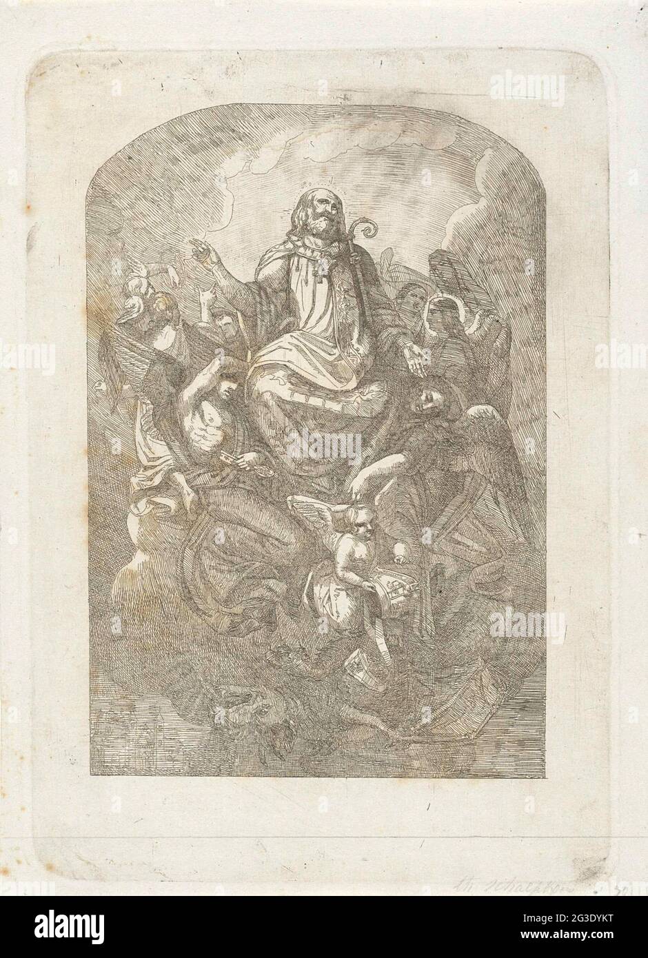 Saint Servatius of Maastricht worn by angels to heaven Stock Photo - Alamy